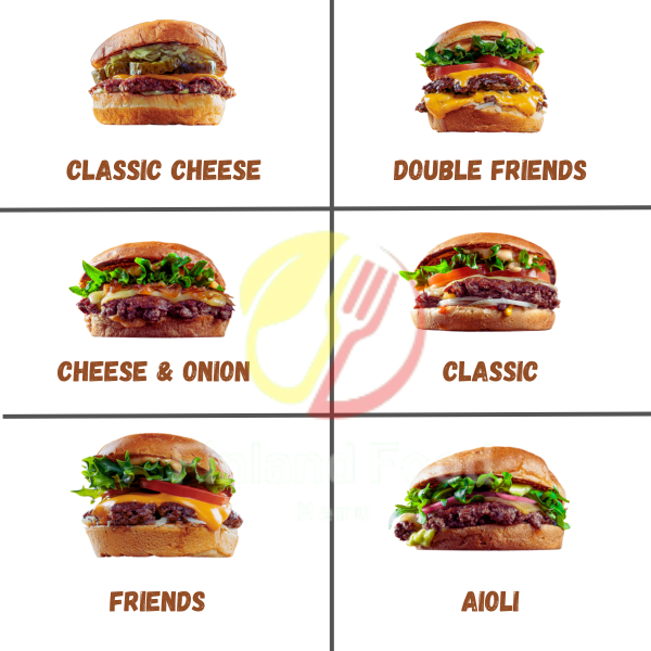 Friends and Burgers Menu Prices May 2026 | Finland Food Menu